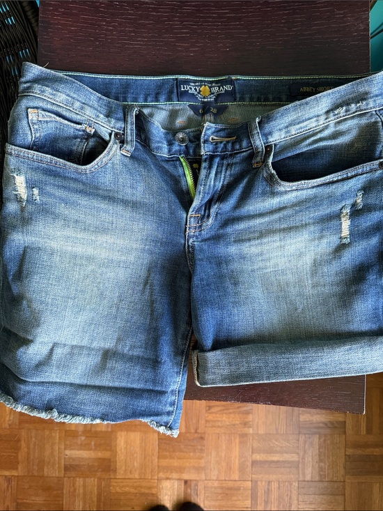 Lucky Brand | Shorts | Lucky Brand Faded Blue Rolled Hem Denim Shorts ...